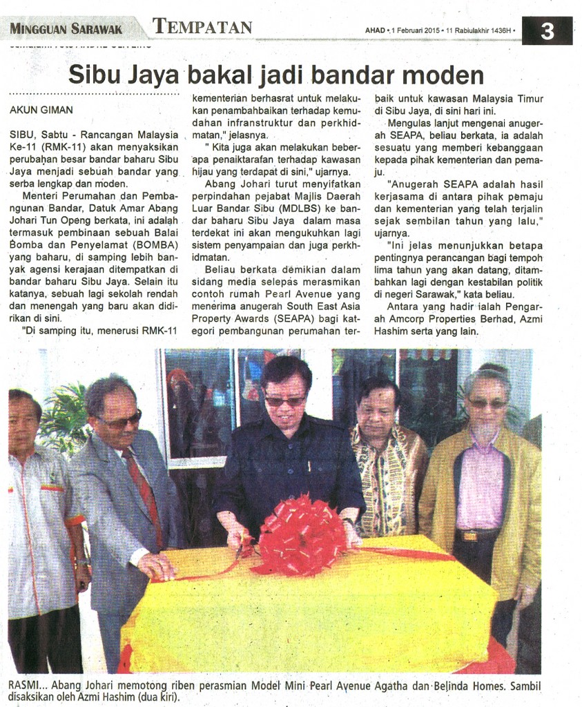 Sibu Jaya Township lauded for double achievement – Amcorp Properties