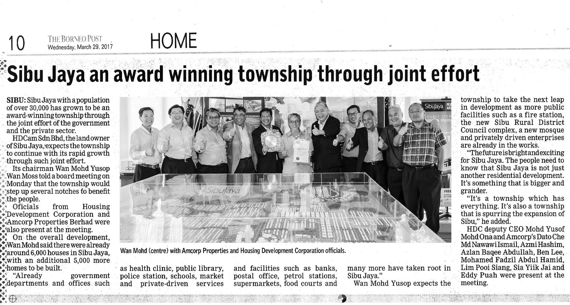 Sibu Jaya an award winning township through joint effort – Amcorp ...
