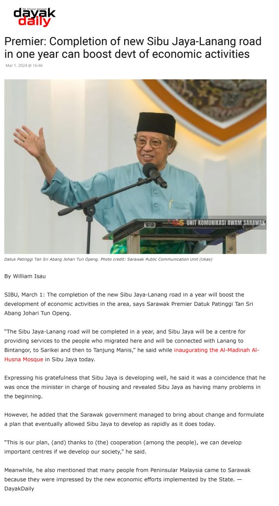 Masjid Darul Husna set to become Sibu Jaya’s new landmark – Amcorp ...