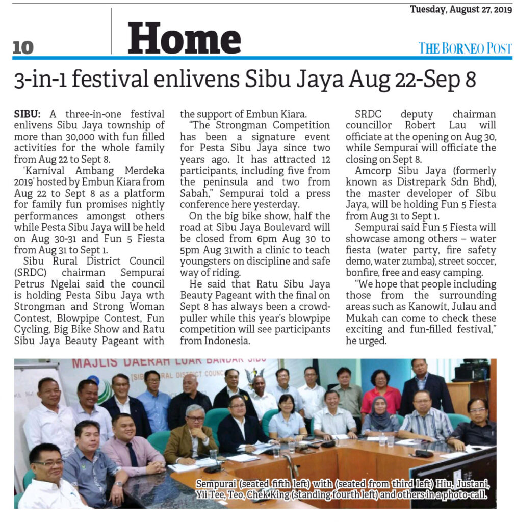 SibuJaya Celebrates Aug 31 With Water Fiesta – Amcorp Properties