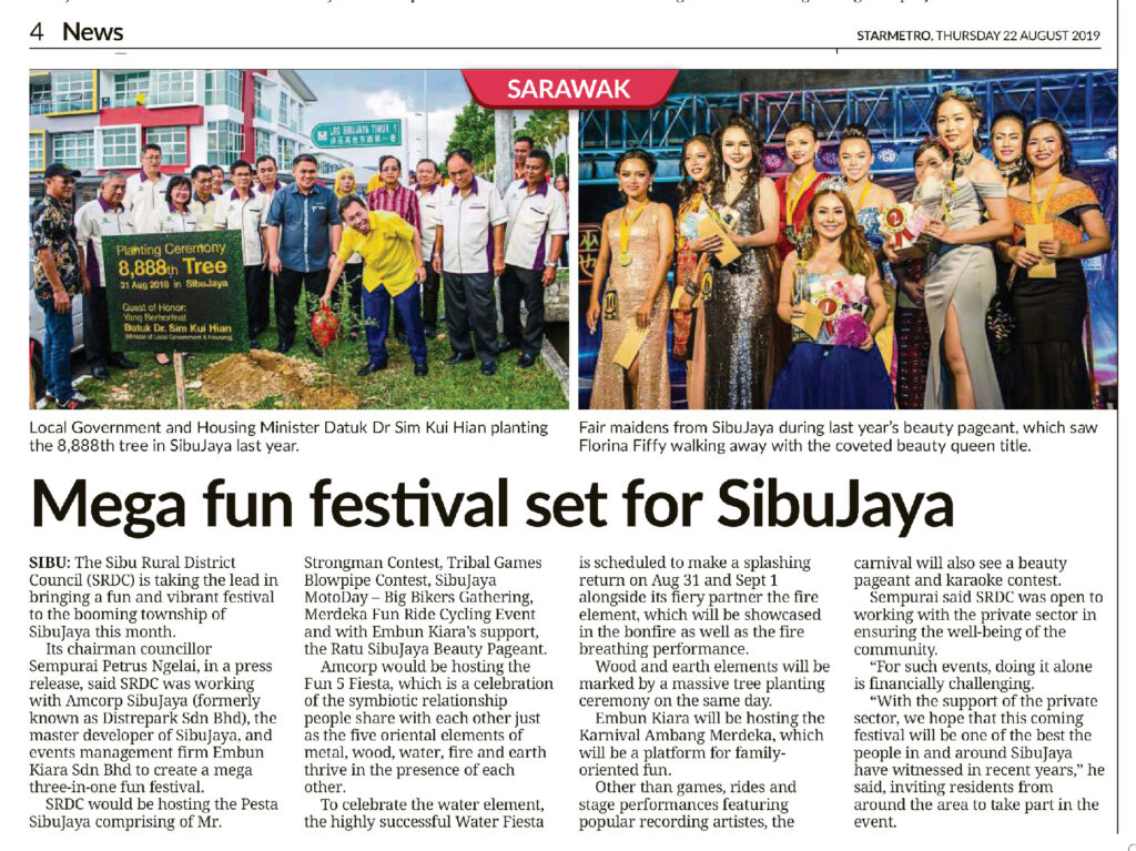 SibuJaya Celebrates Aug 31 With Water Fiesta – Amcorp Properties