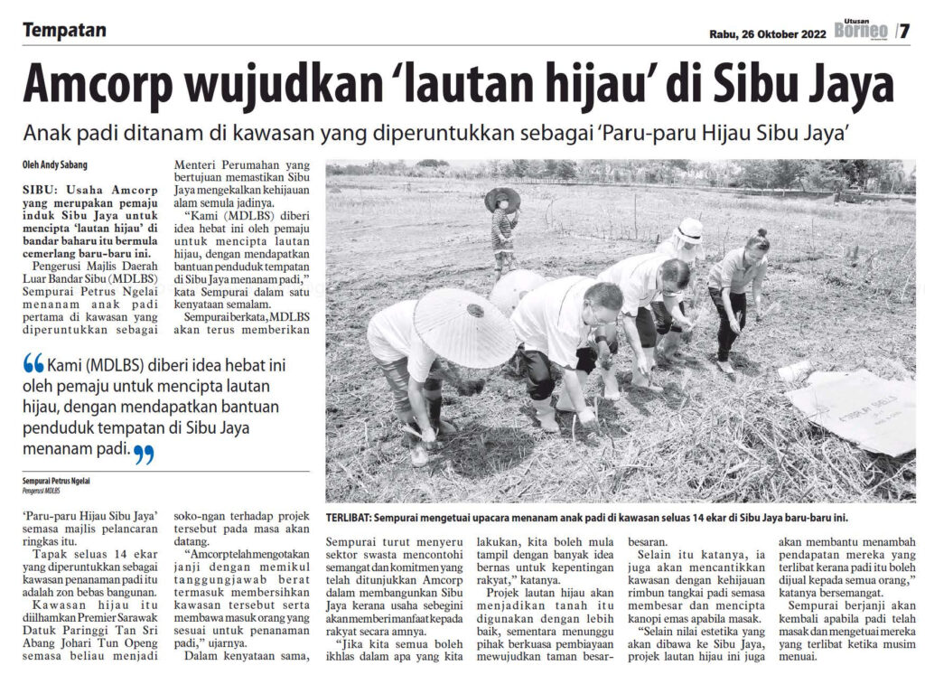 Creating sea of green in Sibu Jaya’s heart – Amcorp Properties