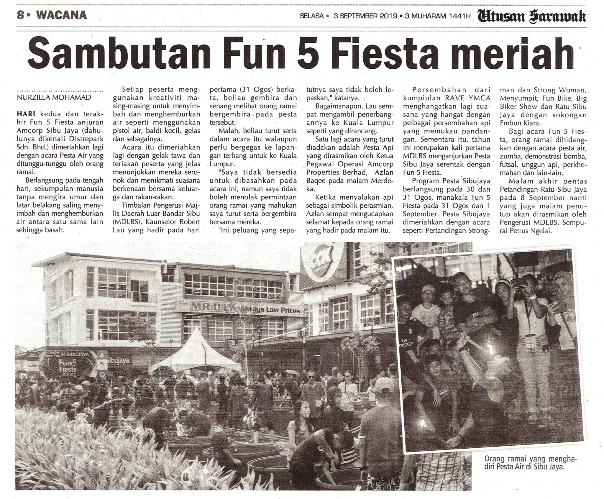 SibuJaya Celebrates Aug 31 With Water Fiesta – Amcorp Properties